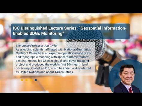 Isc Distinguished Lecture Series Geospatial Information Enabled Sdgs