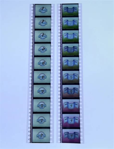 Vintage Mickey Mouse 35mm Film Cells Disney Animation Collectable Title Logo Cel £1449
