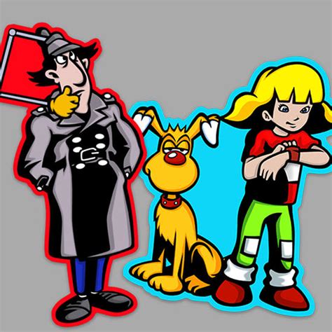 Inspector Gadget Penny And Brain Sticker Set By Creedstonegate On