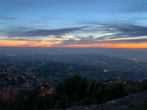 Sunset From Broummana Scrolller