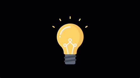 Animated Bulb With Alpha 45789808 Stock Video At Vecteezy