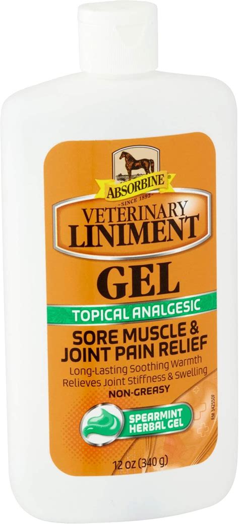 Vet Liniment Gel 12 Oz By Absorbine Pet Supplies