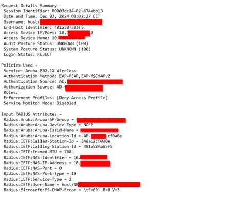 Clearpass Windows 11 24h2 Auth Fail Error Code 216 Security