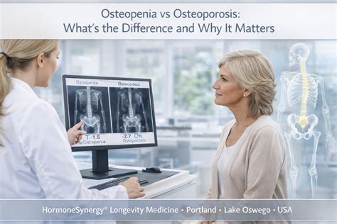 Osteopenia Vs Osteoporosis Bone Loss Dexa Scores Longevity Medicine Hormonesynergy