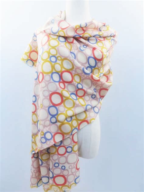 Womens Poka Dots Print Shawl