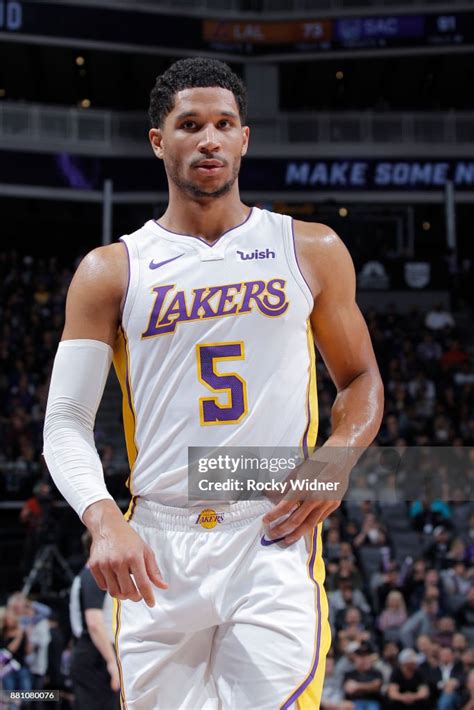Josh Hart Of The Los Angeles Lakers Looks On During The Game Against