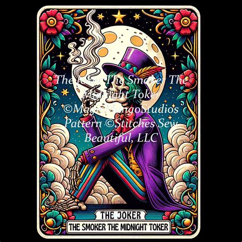 The Joker The Smoker The Midnight Toker Counted Cross Stitch Pattern By