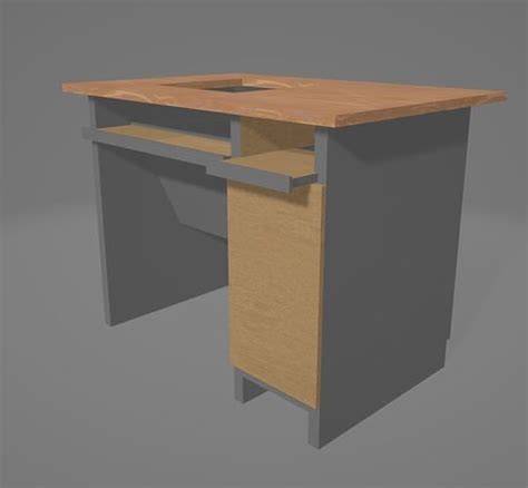 Schoolcomputerdesk Free 3d Model Cgtrader