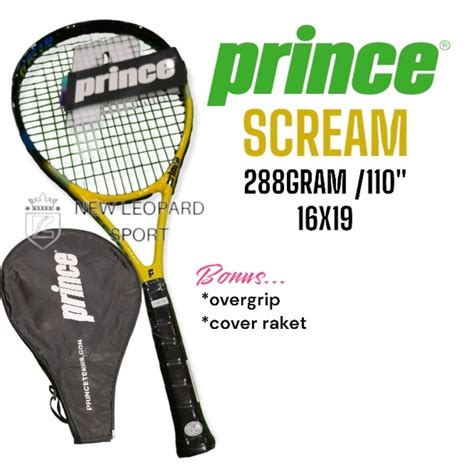 Jual Raket Tenis Prince Scream 110 Berat 288gram Racket Tennis Shopee