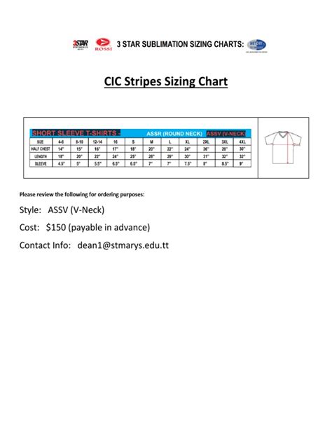 Pe Jersey Sizing Chart 2020 Pdf
