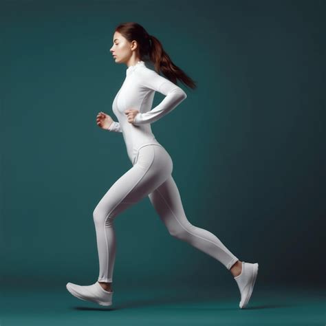 Premium Ai Image Attractive Sporty Girl