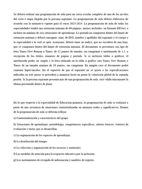 Programación Didactica Pdf Educación De La Primera Infancia