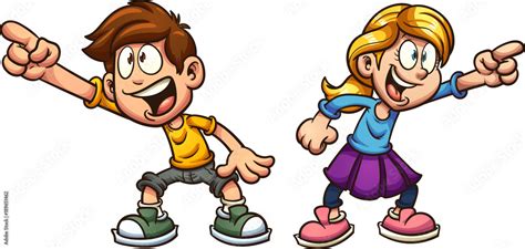 Pointing At Something Clipart