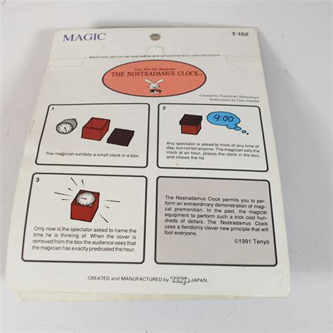 Tenyo Nostradamus Clock T 152 Magic Collectibles
