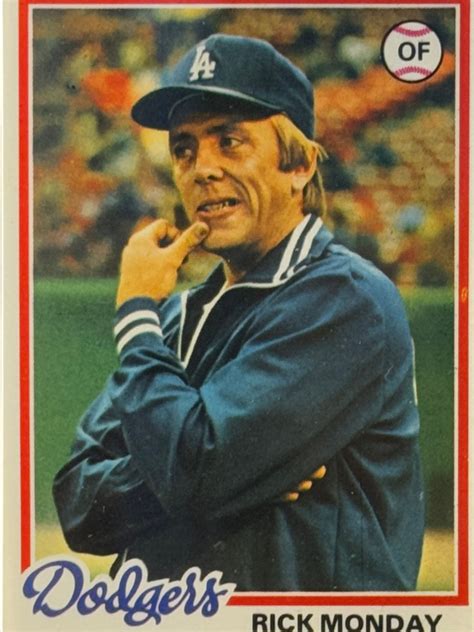 Dodger All Star Outfielders Rick Monday