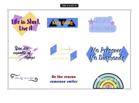 Inspirational Quote Stickers With Cricut Katherine Learns Stuff
