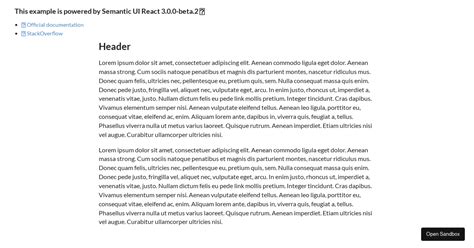 Semantic Ui Example Codesandbox Semantic Ui Example Codesandbox