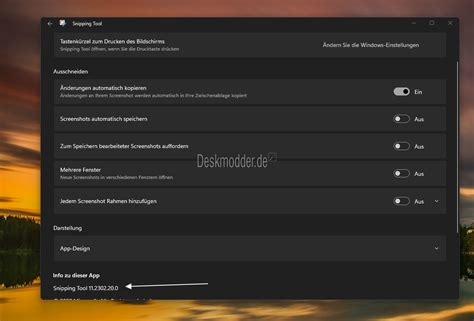 snipping tool with a bug [app update behebt das problem] [2 update