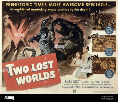 Two Lost Worlds Us Poster From Left Laura Elliott Aka Kasey Rogers