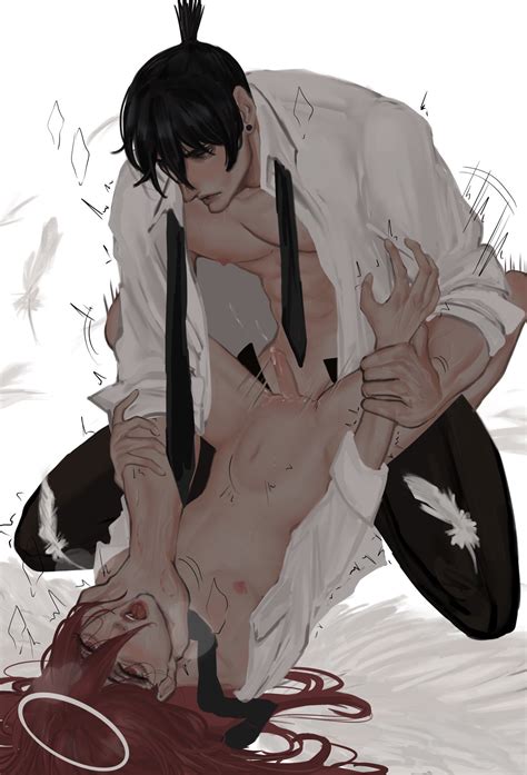 Rule 34 2boys Angel Devil Chainsaw Man Asphyxiation Black Hair