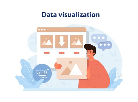 Data Visualization Representation Of Information Using Graphics Charts 47094449 Vector Art At