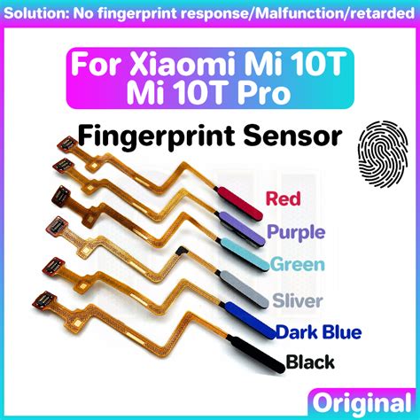 Fingerprint Sensor For Xiaomi Xm Mi T Pro Dark Blue Black Purple Silver Red Green Touch Id