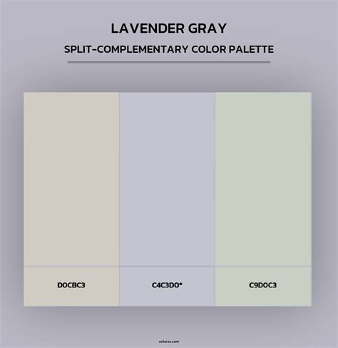 Lavender Gray Color Palettes