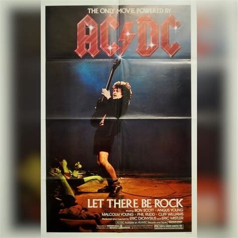 Acdc Let There Be Rock 1982 Original Movie Poster Vintage Film