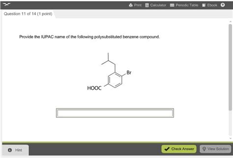 Solved Provide The Iupac Name Of The Following