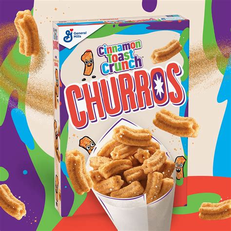 Churros Cinnamon Toast Crunch Breakfast Cereal Crispy Cinnamon Cereal