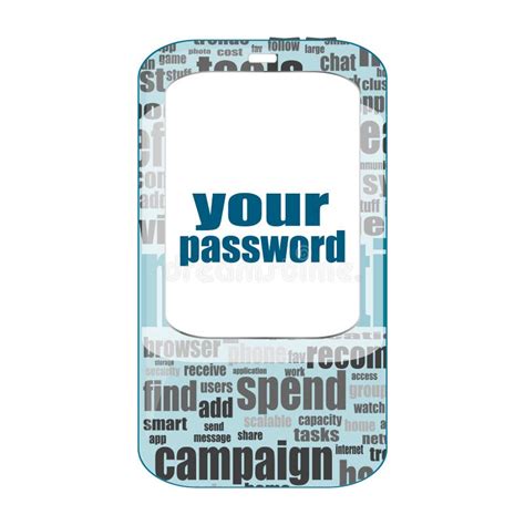 Security Concept Text Your Password Stock Illustration Illustration