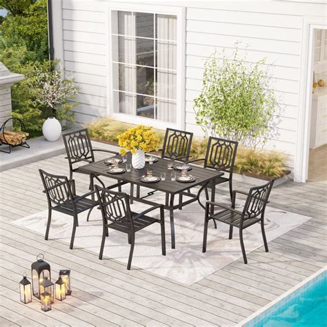 Blue Elephant 6 Person Rectangular Outdoor Dining Set And Reviews