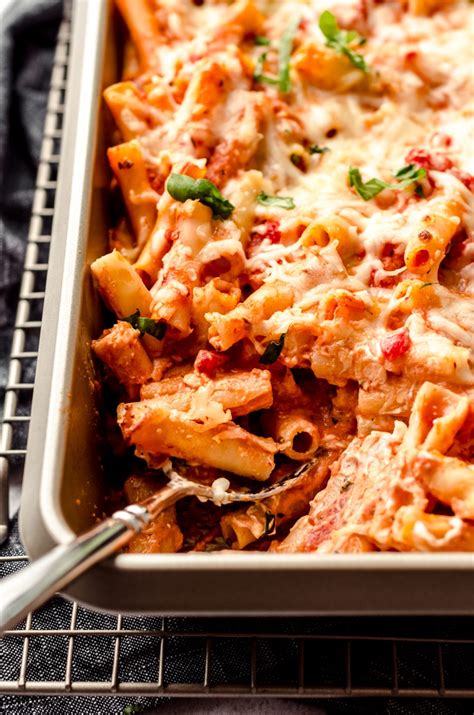 Creamy Baked Ziti Recipe With Cream Cheese Fresh April Flours