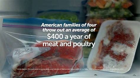 Ziploc Tv Spot Freezer Burn 400 A Year Of Meat And Poultry Ispot