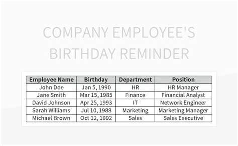 Free Reminder Templates For Google Sheets And Microsoft Excel Slidesdocs