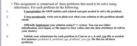 Solved This Assignment Is Comprised Of Three Problems That Chegg