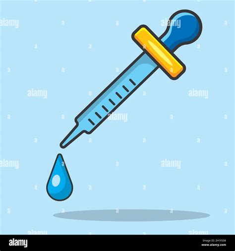 Medicine Dropper Isolated Cartoon Vector Illustration In Flat Style
