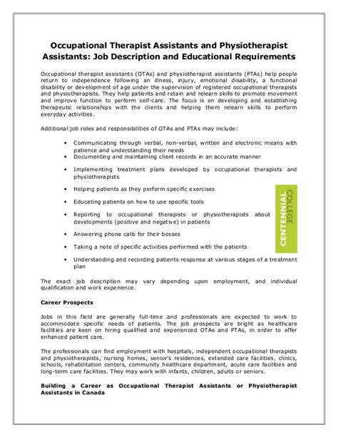 Occupational Therapy Assistant Supervision Requirements At Kevin