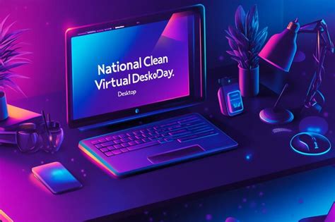 National Clean Your Virtual Desktop Day Premium Ai Generated Image