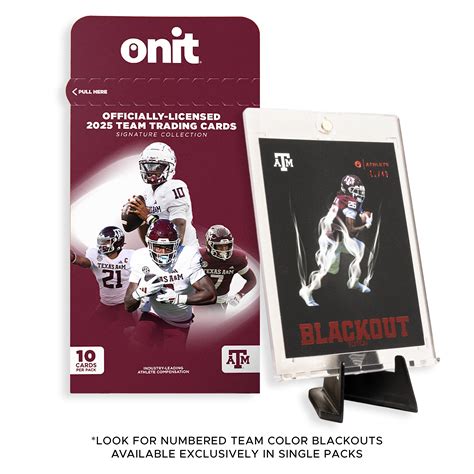 Texas Aandm University Football 2025 Trading Cards Single Pack