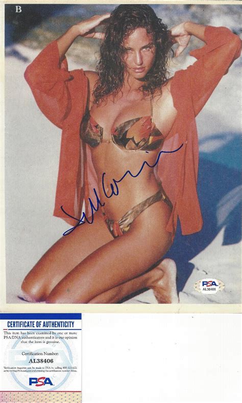 Model Actress Jill Goodacre Autographed 8x10 Color Photo Psa Dna
