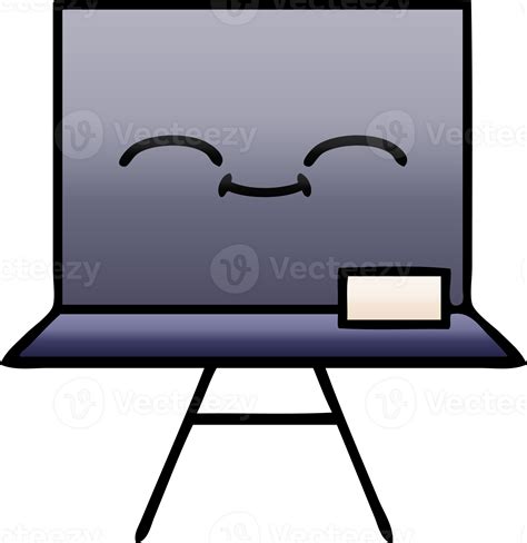 Gradient Shaded Cartoon Of A Chalkboard 43492259 Png