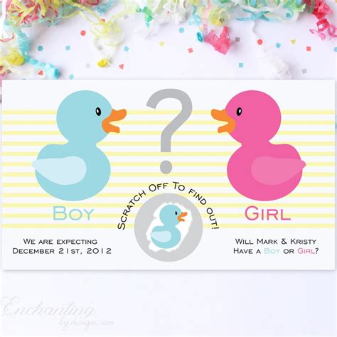 Duck Gender Reveal Etsy