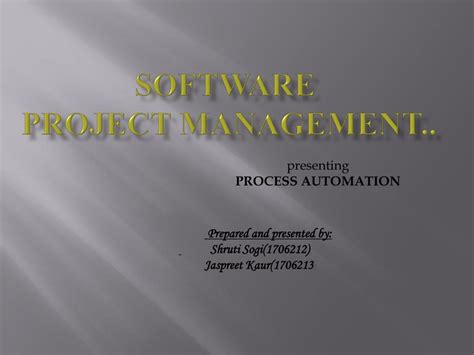 Ppt Software Project Management Powerpoint Presentation Free Download Id 5085673