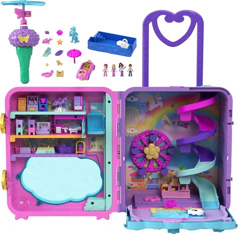 Polly Pocket Dolls Playset And Travel Toys 4 Dolls 1