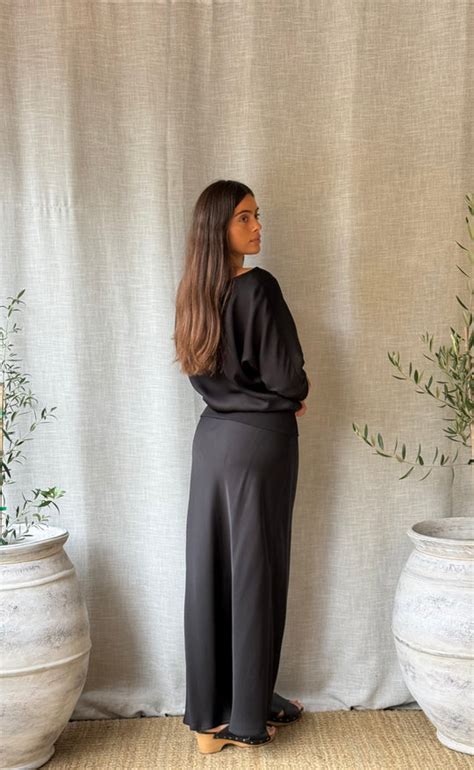 Talitha Top Black Satin Smith And Western