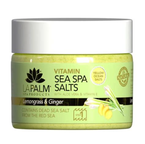 Lapalm Sea Spa Salts 12oz Lemongrass And Ginger