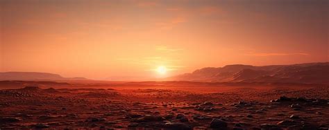 Premium Photo Sun Setting Over Barren Landscape