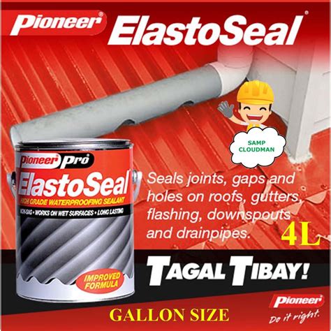 Pioneer Pro Elastoseal Gallon Size High Grade Waterproofing Sealant 4l