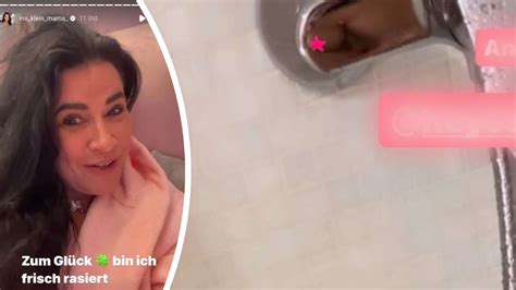 Intime Instagram Panne Bei Iris Klein Duschfoto Zeigt Zu Viel Haut